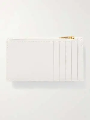 Saint Laurent Cassandre Quilted Textured-leather Wallet