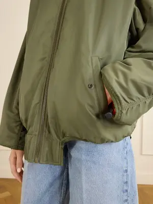 MAISON MARGIELA Oversized Shell Bomber Jacket With Extended Hem