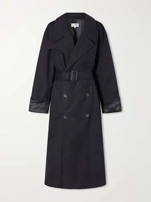 MAISON MARGIELA Cotton-gabardine Trench Coat - Black