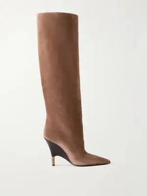 Khaite Bella Suede Knee-high Boots