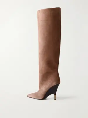 Khaite Bella Suede Knee-high Boots