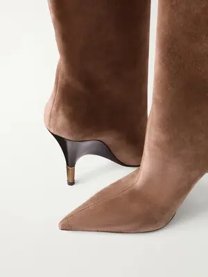 Khaite Bella Suede Knee-high Boots