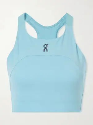 On Performance Stretch-jersey Sports Bra - Blue