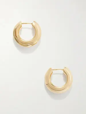 Lié Studio The Eleonora -plated Sterling Silver Hoop Earrings - Gold
