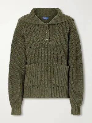Polo Ralph Lauren Cotton And Wool-blend Sweater - Green