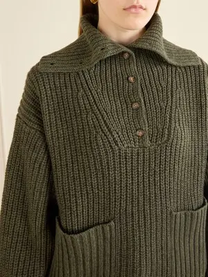 Polo Ralph Lauren Cotton And Wool-blend Sweater - Green