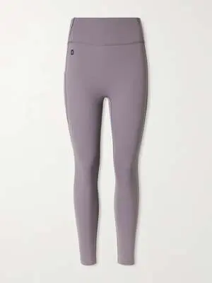 On Studio 7/8 Stretch Recycled-jersey Leggings - Gray