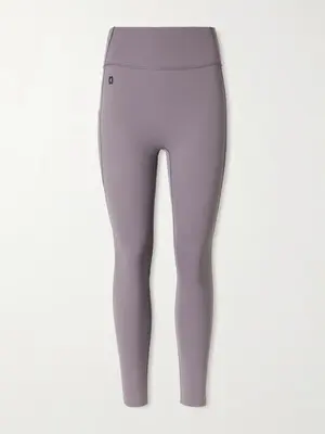 On Studio 7/8 Stretch Recycled-jersey Leggings - Gray
