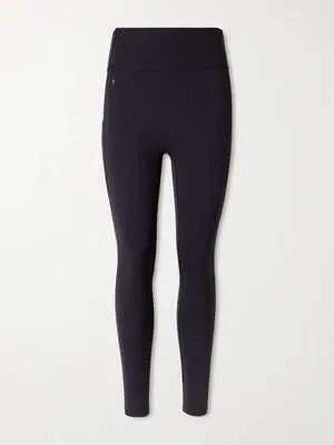 On Studio 7/8 Stretch Recycled-jersey Leggings - Black