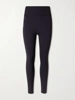 On Studio 7/8 Stretch Recycled-jersey Leggings - Black