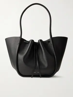 Proenza Schouler Ruched Leather Tote - Black