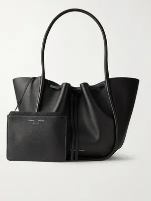 Proenza Schouler Ruched Leather Tote - Black