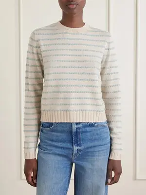 Guest In Residence Pebble Stripe Cashmere Sweater