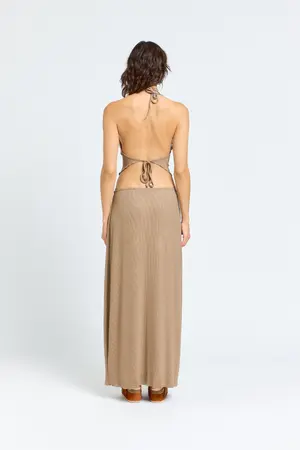 Sab Studio Isla Halter Top - Cappuccino