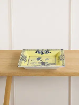 GINORI 1735 Oriente Italiano Gold-plated Porcelain Change Tray - Yellow
