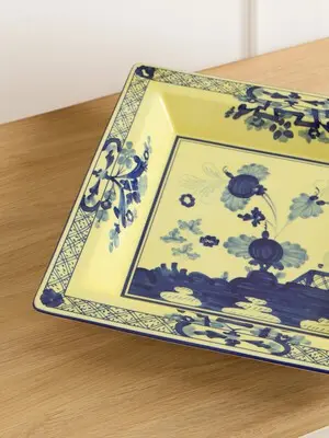 GINORI 1735 Oriente Italiano Gold-plated Porcelain Change Tray