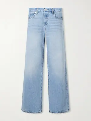 FRAME Low-rise Wide-leg Jeans - Blue