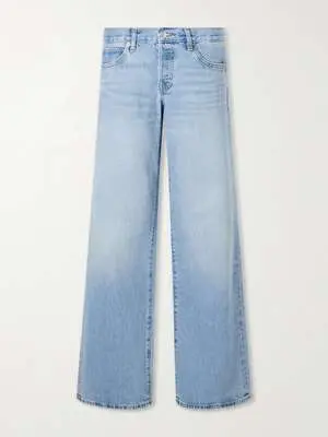 FRAME The Gray Low-rise Wide-leg Jeans