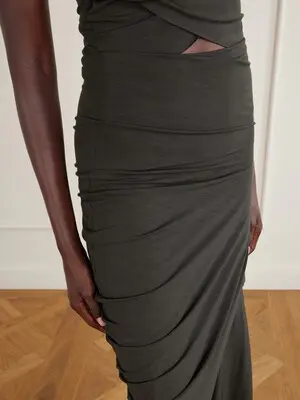 CORTANA Myia Crepe Maxi Skirt