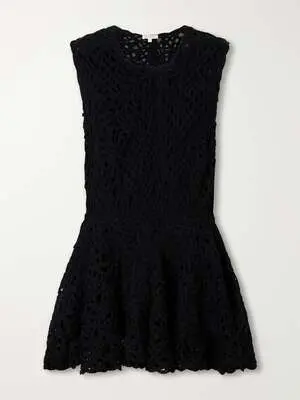 DIOTIMA Laurin Scalloped Net Georgette Blouse - Black