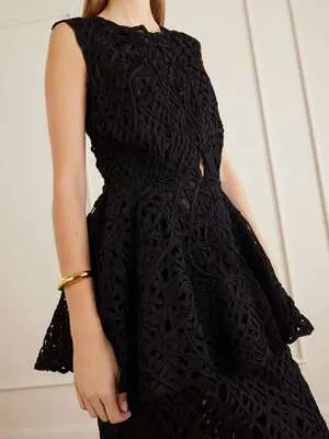 DIOTIMA Laurin Scalloped Net Georgette Blouse