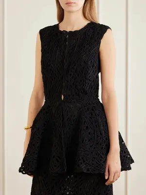 DIOTIMA Laurin Scalloped Net Georgette Blouse