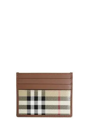 Burberry Check Card Case - Beige
