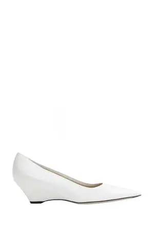 THE ROW Liisa Wedge Heel Pumps - White