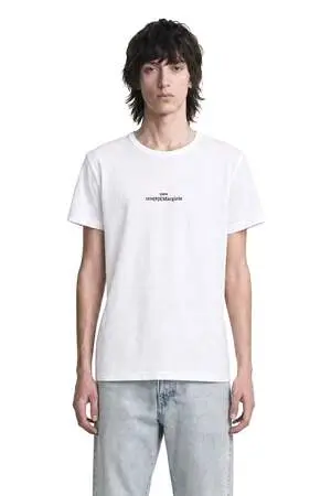 MAISON MARGIELA Cotton Short Sleeve T-shirt - White