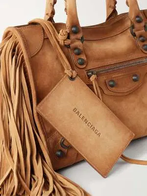Balenciaga Le City Small Fringed Shoulder Bag