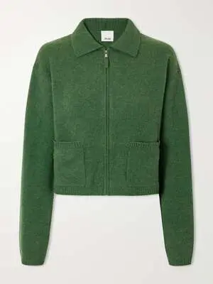 ALLUDE Cashmere Cardigan - Green