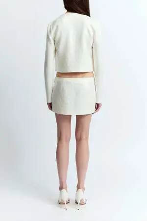 16Arlington Keid Sequined Linen Cardigan