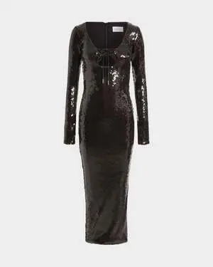 16Arlington Solaria Midi Dress - Brown