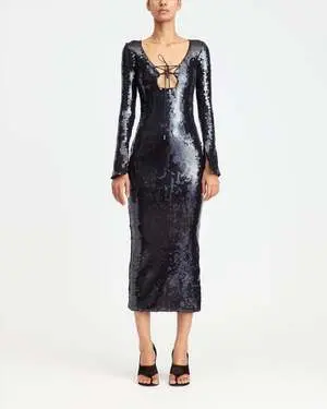 16Arlington Solaria Midi Dress - Brown