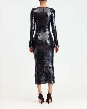 16Arlington Solaria Midi Dress - Brown
