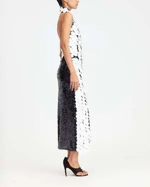 16Arlington Dia Sequin Midi Skirt - Brown