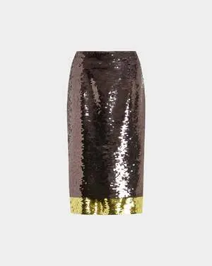 16Arlington Nyla Midi Skirt - Square Sequin