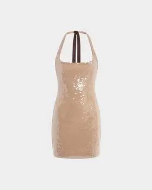 16Arlington Syre Mini Dress - Beige