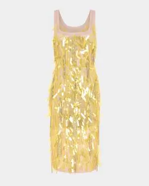 16Arlington Shani Midi Dress - Yellow