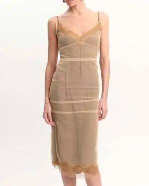 16Arlington Andrea Midi Dress - Toffee