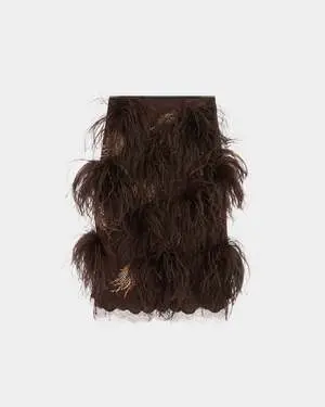 16Arlington Arno Midi Skirt - Chocolate