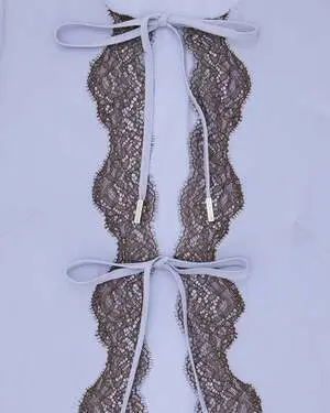 16Arlington Filipa Cardigan With Lace Trim - Pale Lilac