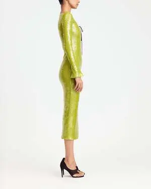 16Arlington Solaria Midi Dress - Green