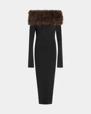 16Arlington Canter Midi Dress - Black