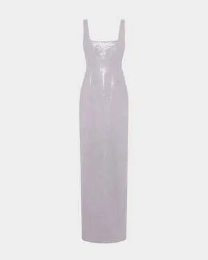 16Arlington Electra Gown Sequined Maxi Dress - Pale Lilac