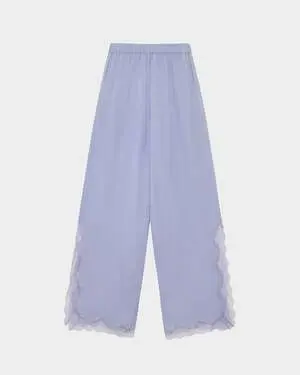 16Arlington Ricci Wide-leg Trousers With Lace Trim