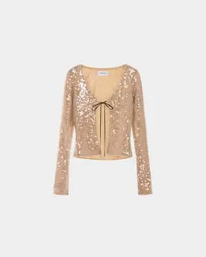 16Arlington Elin Cardigan - Nude