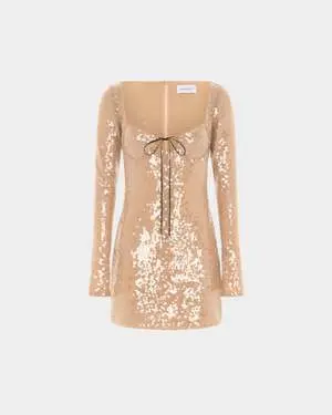 16Arlington Franca Mini Dress - Nude