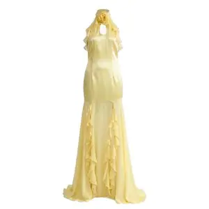 JNSQ (JE NE SAIS QUOI) Starlett Silk Gown - Yellow