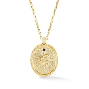 DOWER & HALL Snake Talisman Necklace